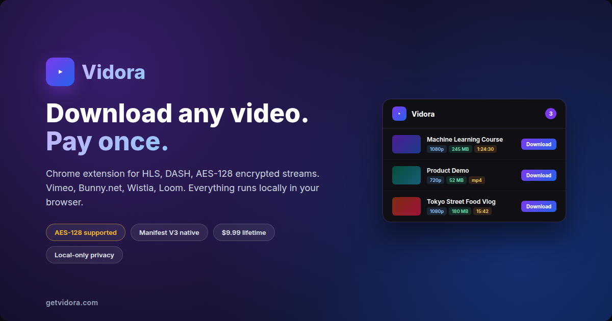 DASH MPD Downloader: Save .mpd Streams to MP4 in 2026 | Vidora